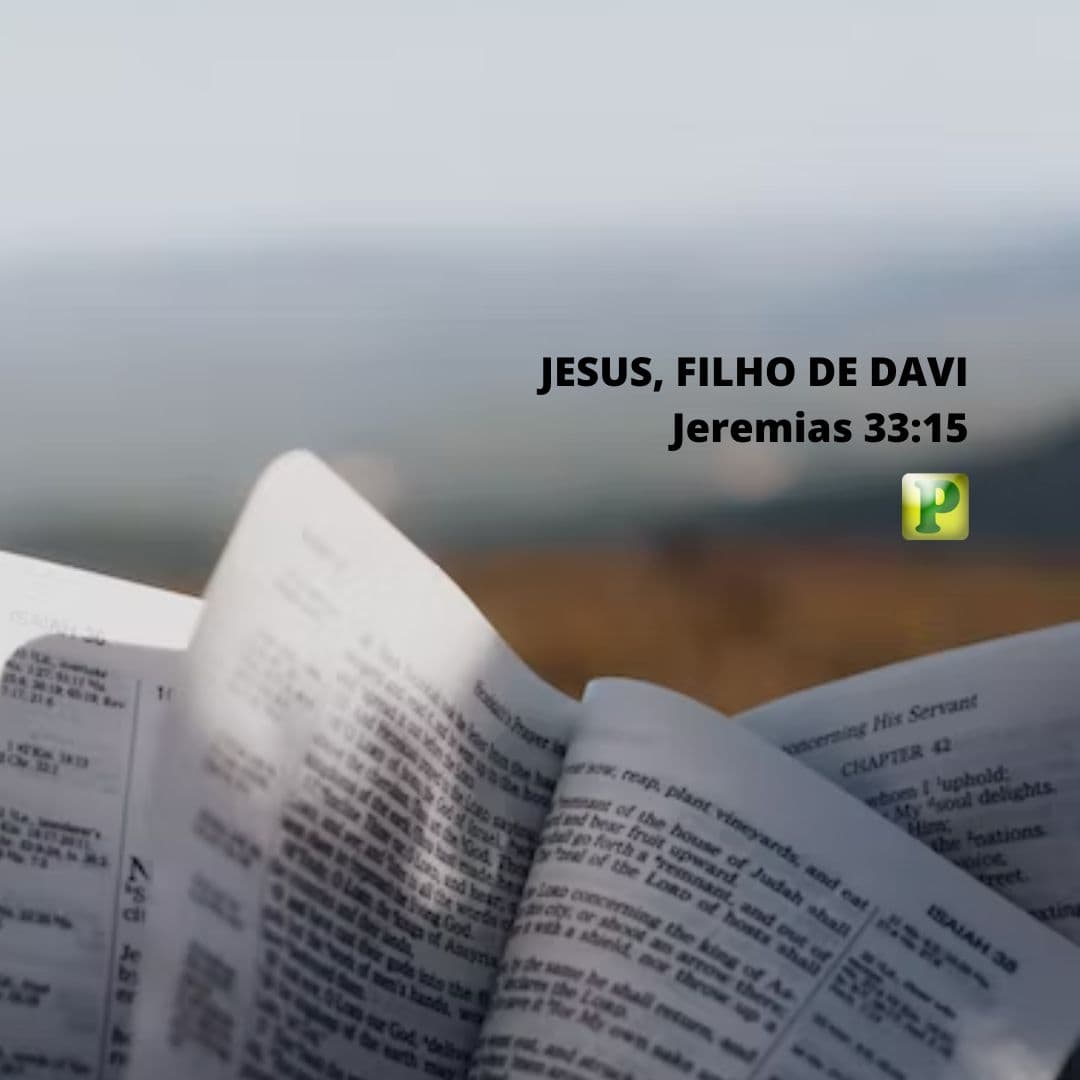 Jesus, filho de Davi - Jeremias 33:15 - Esboço de Pregação